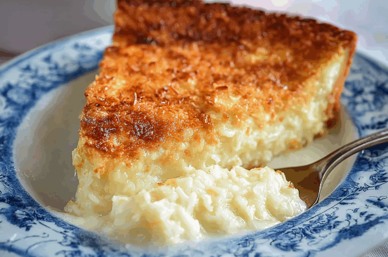 Creamy Coconut Custard Magic Pie