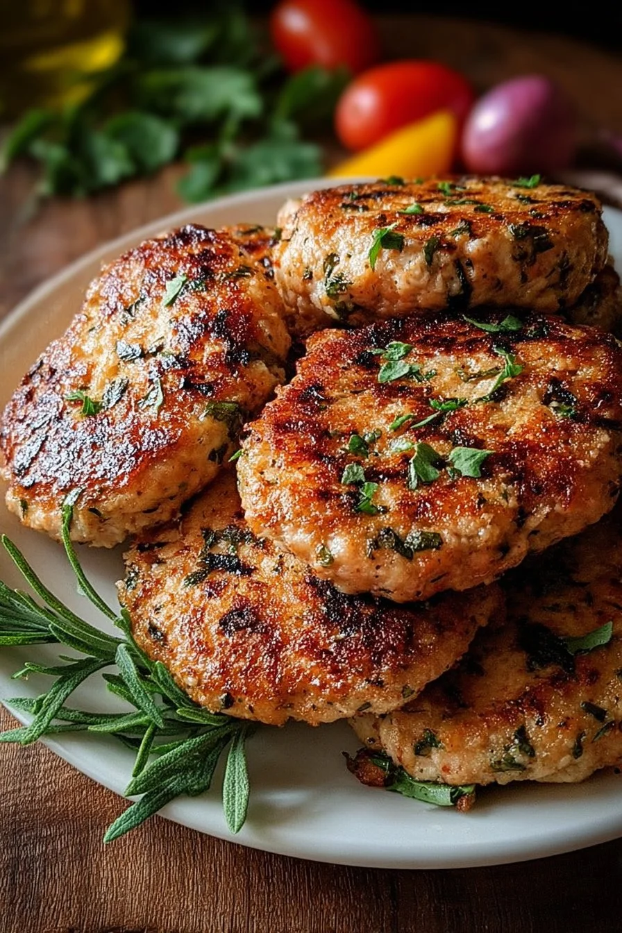 Mediterranean Chicken Patties